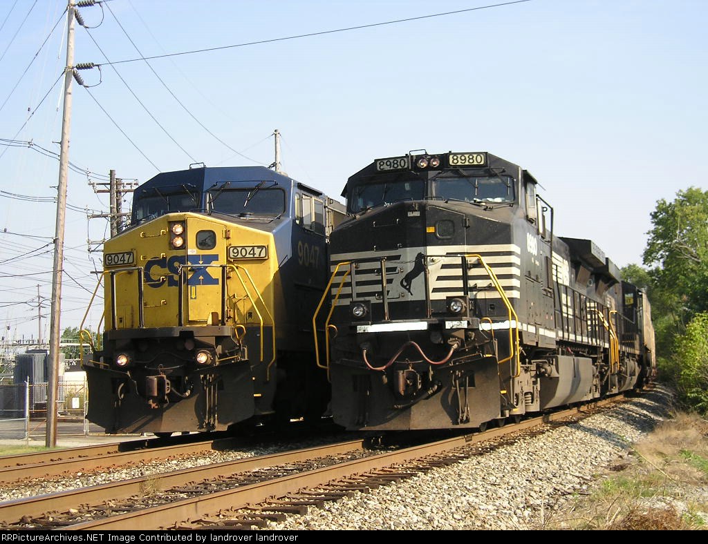 CSXT 9047 & NS 8990